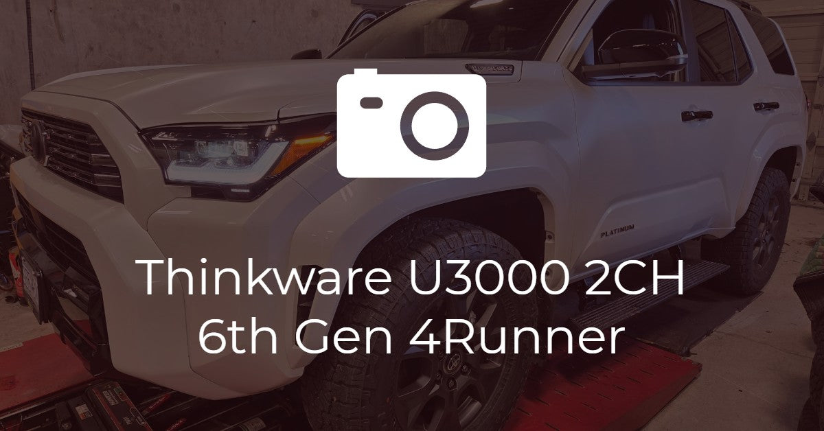 Toyota 4Runner (6th Gen) Thinkware U3000 2CH Dash Cam – Overdrive Auto ...