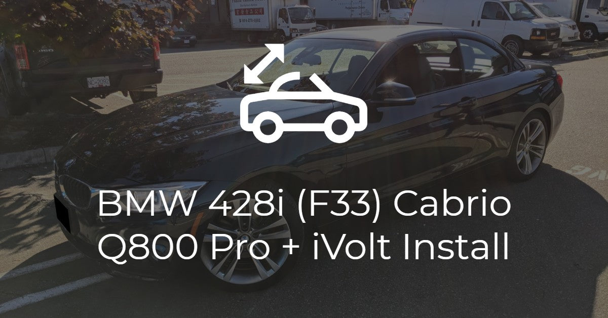 BMW (F33) 428i Cabrio Thinkware Q800 Pro + iVolt Installation ...