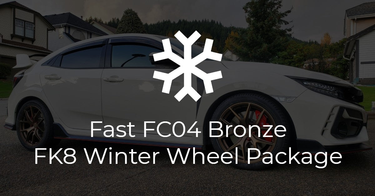 Fastco Bronze FC04 on White Honda Civic Type R FK8 Winter Package ...