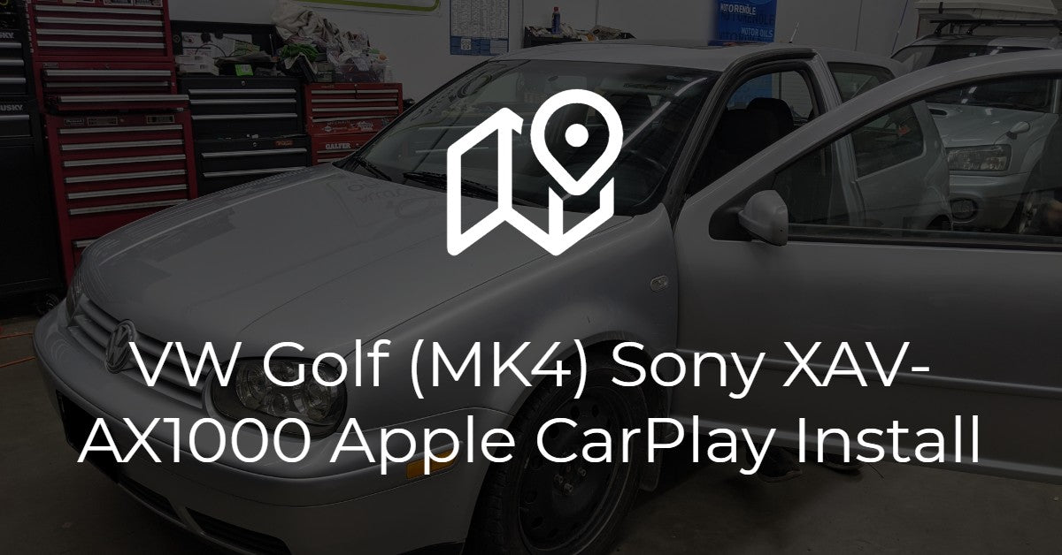 Volkswagen Golf (MK4) Sony XAV-AX1000 Apple CarPlay Install – Overdrive ...