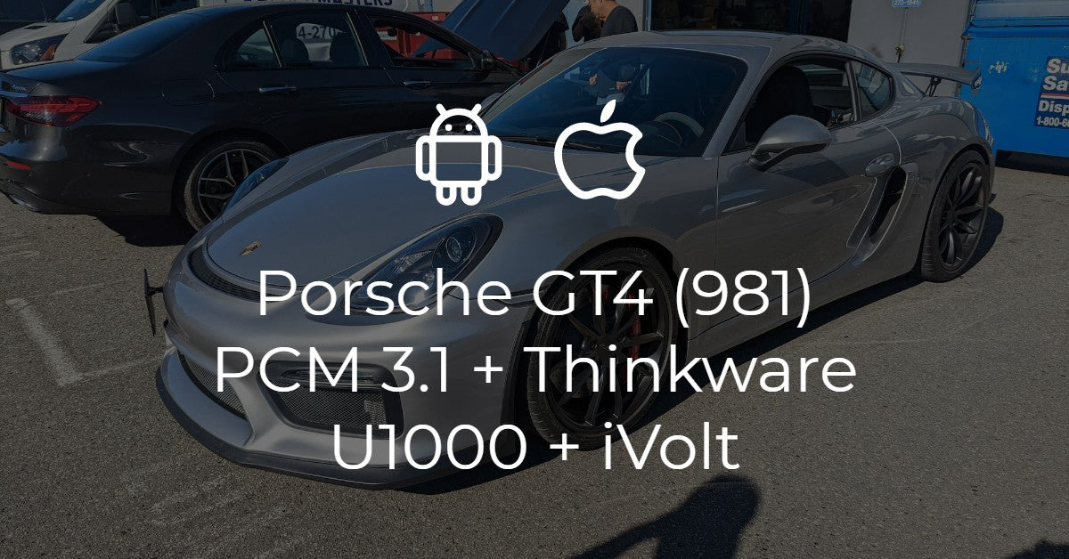 Porsche Cayman GT4 (981) PCM3.1 Wireless CarPlay and Android Auto Modu ...