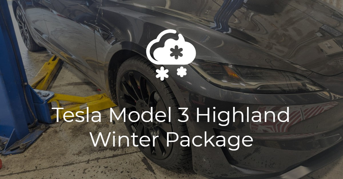 Tesla Model 3 Highland Winter Setup RAC TS4B Michelin X-Ice Snow ...