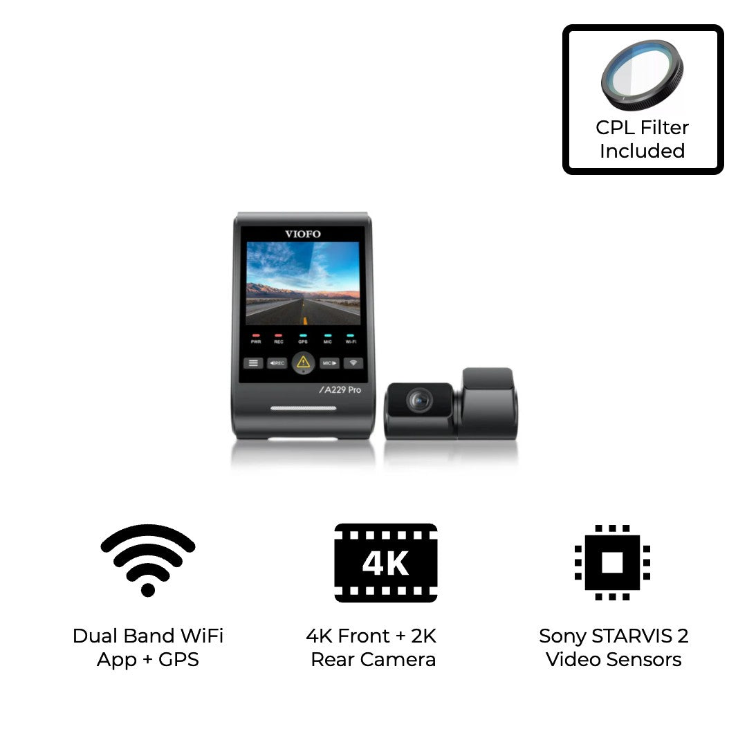 Viofo A229 Pro Duo 2CH Dash Cam – Overdrive Auto Tuning