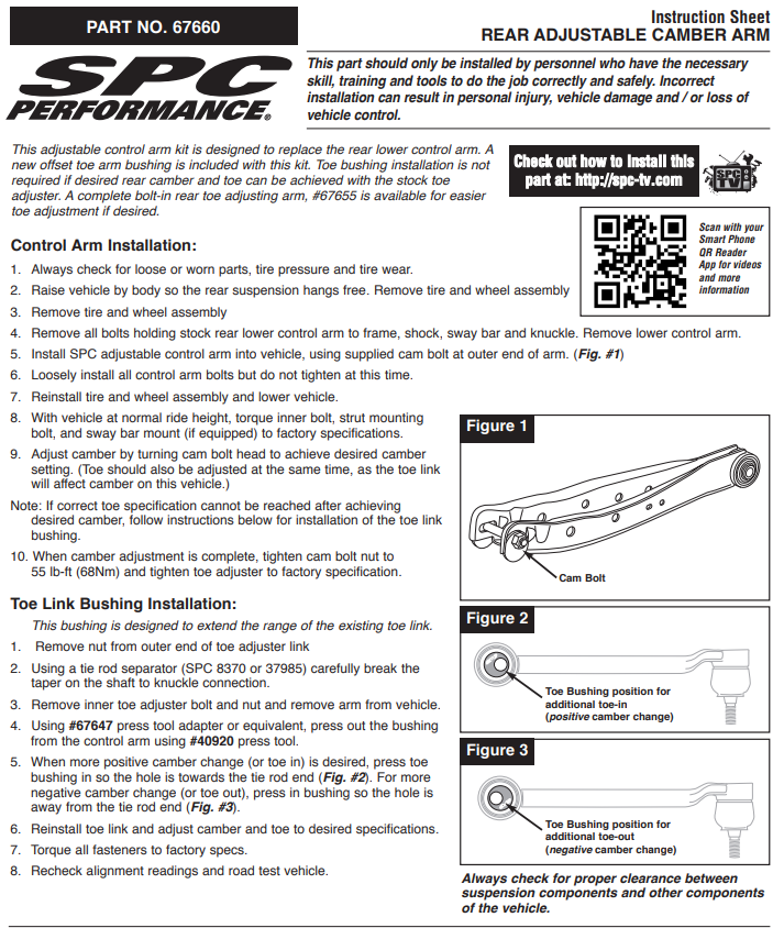 SPC Rear Lower Control Arm & Toe Kit (Subaru/Toyota) – Overdrive Auto ...